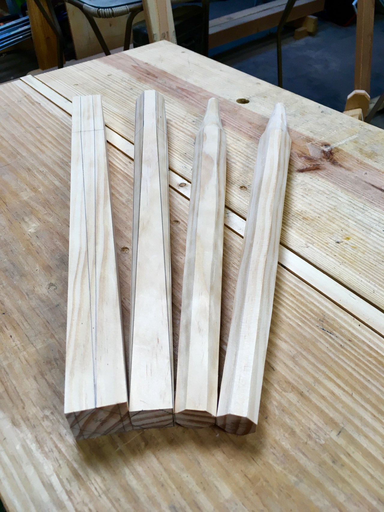 Tapered Octagonal Legs with the OCTA-LEG-PRO | HILLBILLY DAIKU