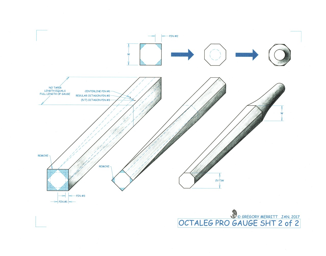 Tapered Octagonal Legs with the OCTA-LEG-PRO | HILLBILLY DAIKU
